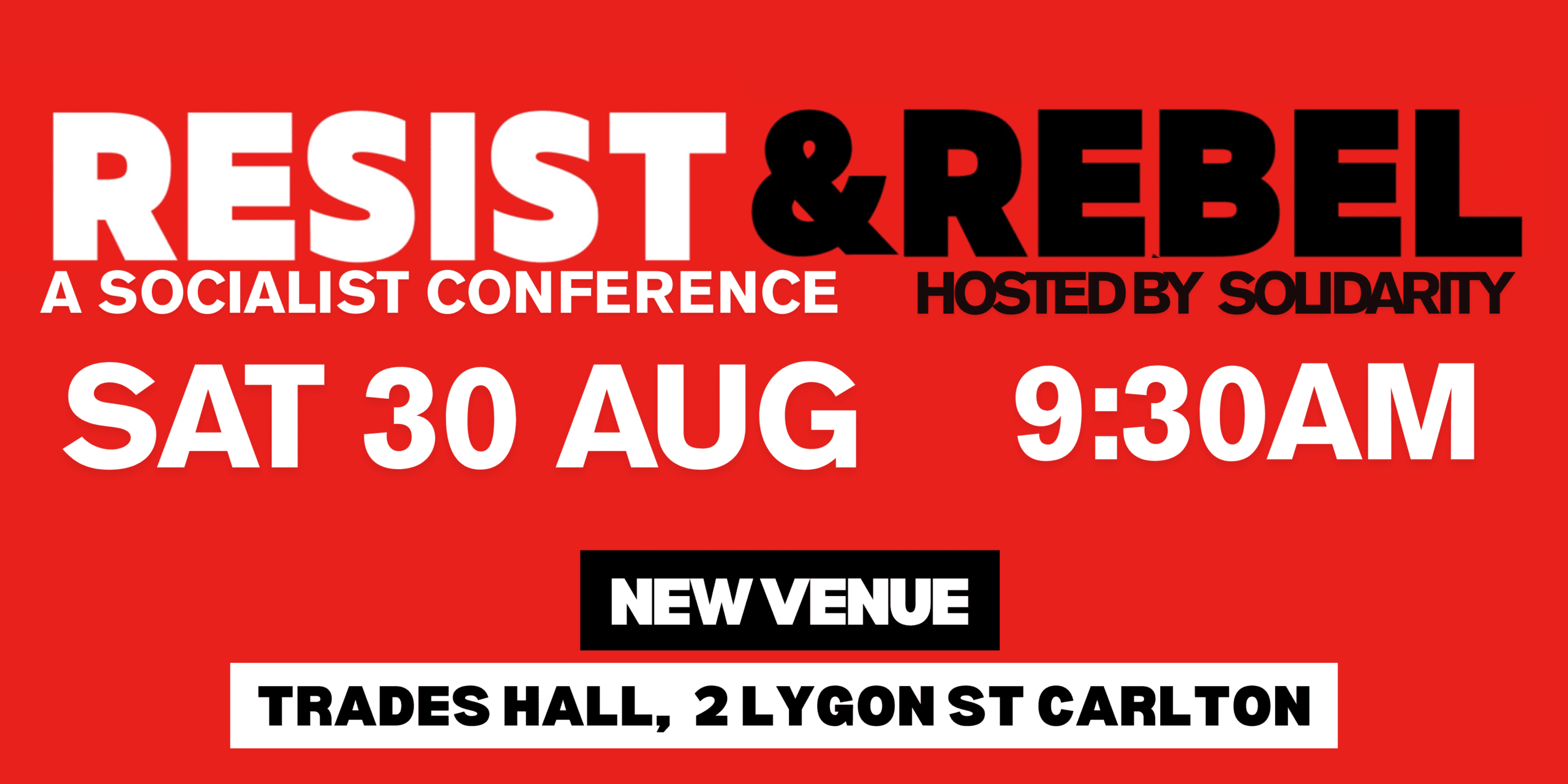 Resist and Rebel conference – Solidarity Online